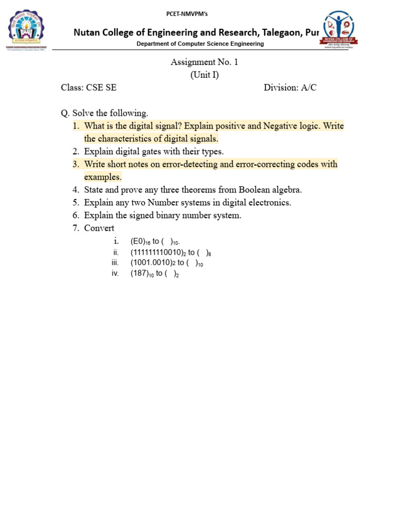 DLDM Assignment No.1 | PDF