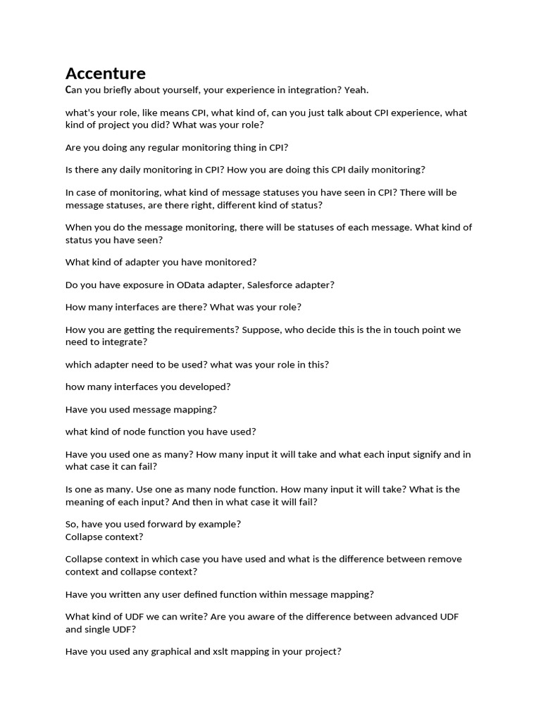 Accenture - Modified | PDF | Xml | Computer Programming