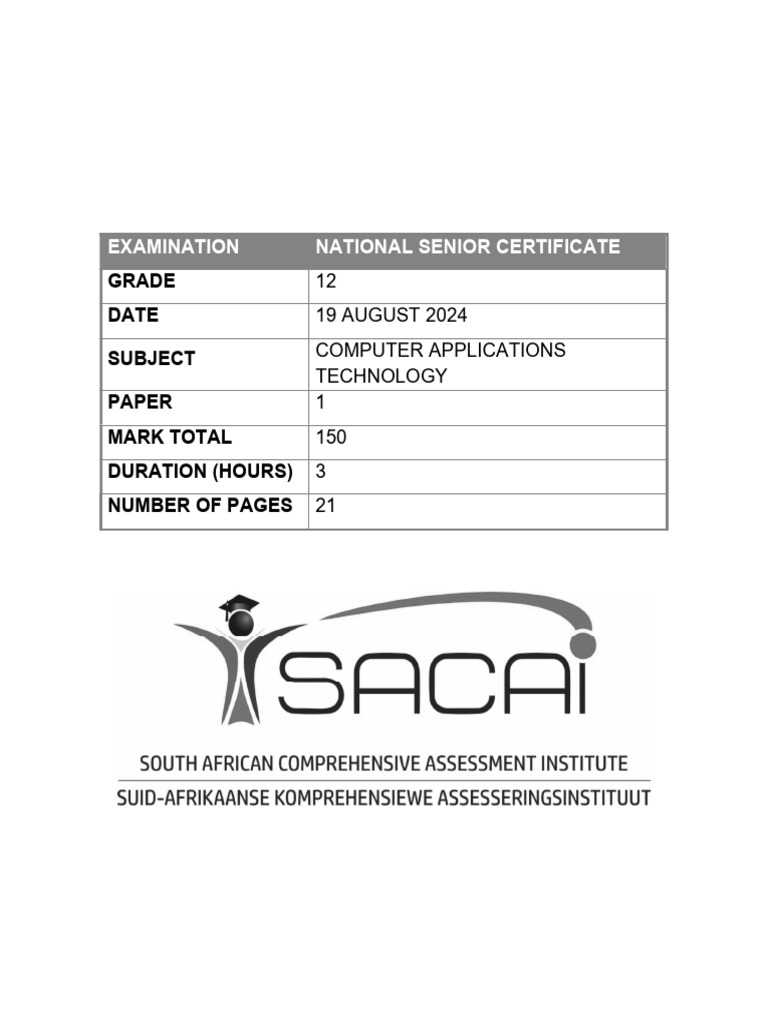 Cat Sept p1 QP - Practical | PDF | Hyperlink | Html Element