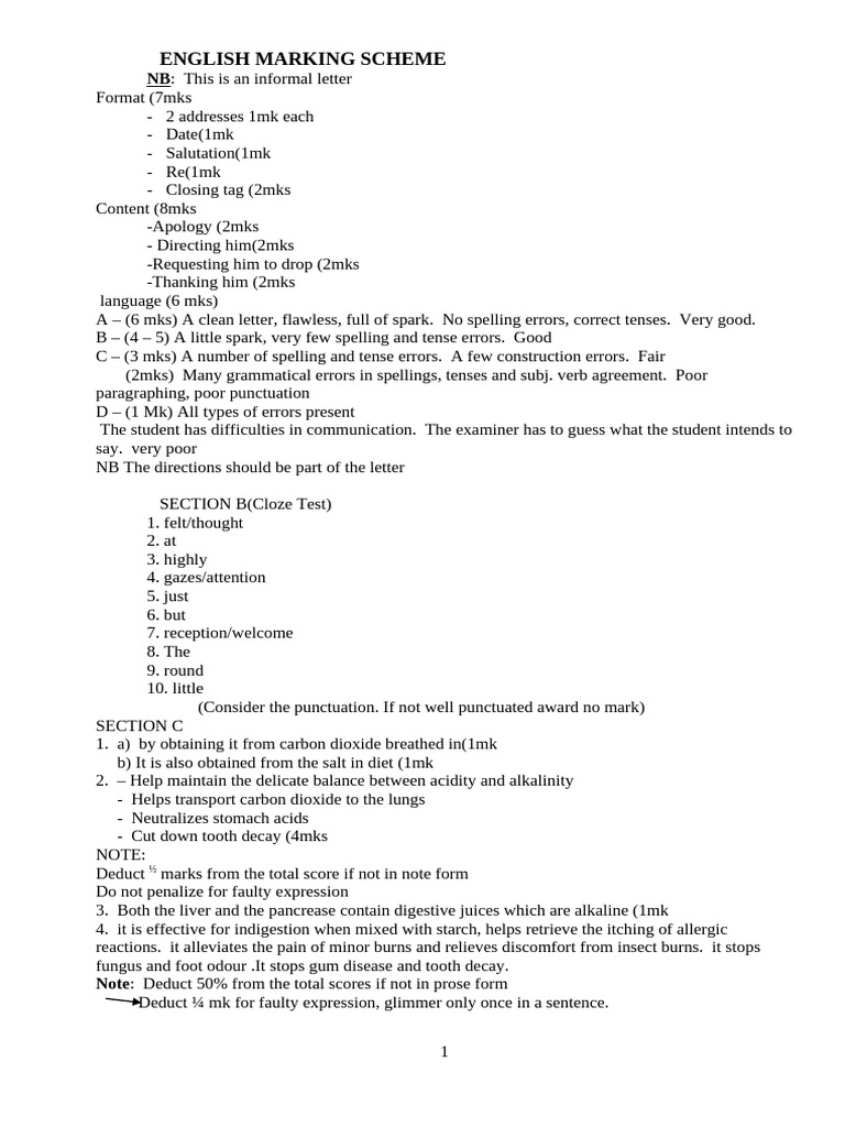 English Form 2 MS-1 | PDF