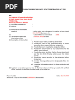 RTI Application Form Template | PDF