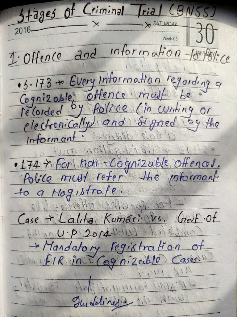 Stages of Criminal Trial CRPC | PDF