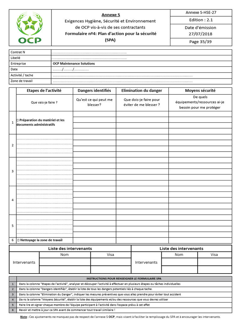 Ocp E Document