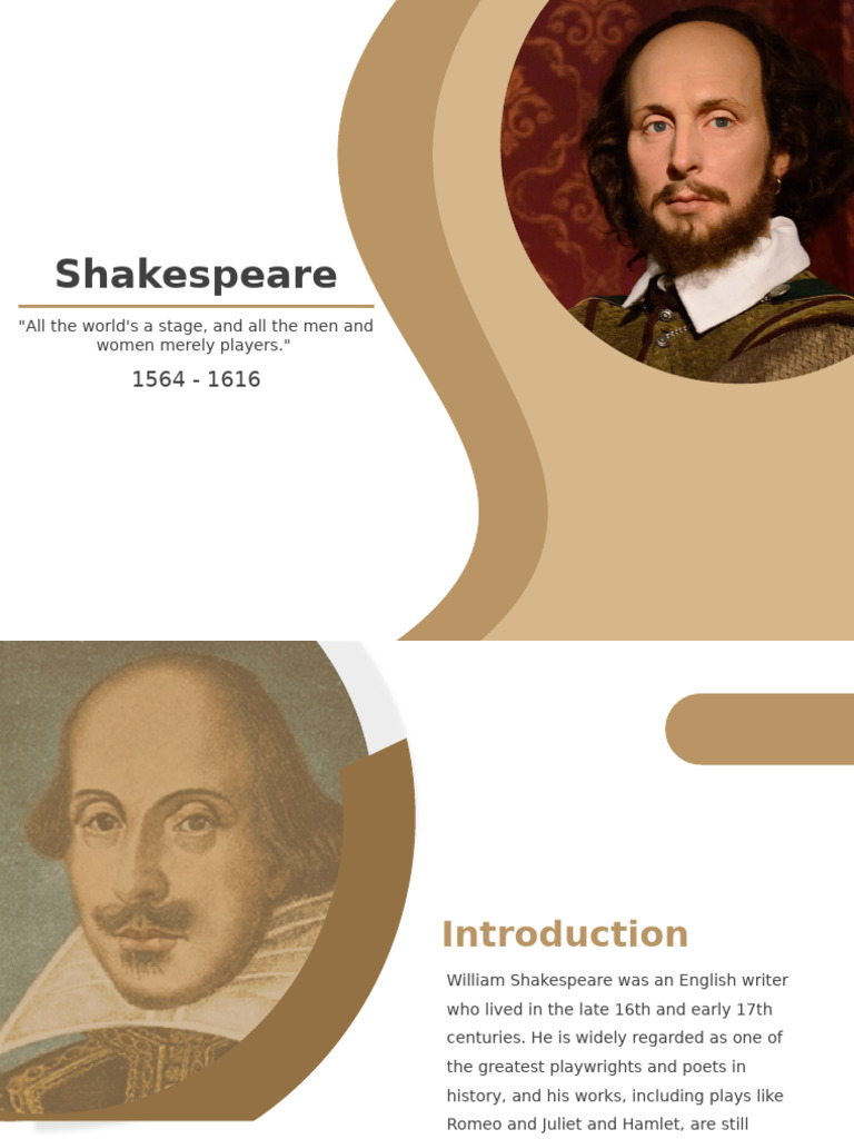 Shakespeare Powerpoint Template 4-3 | PDF | William Shakespeare | Play ...