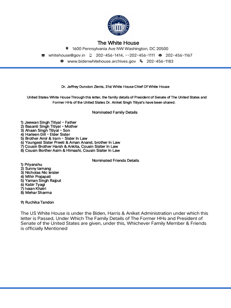 President of Senate of The United States | PDF