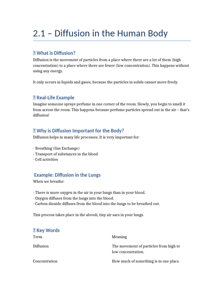 Diffusion Student Book Version | PDF
