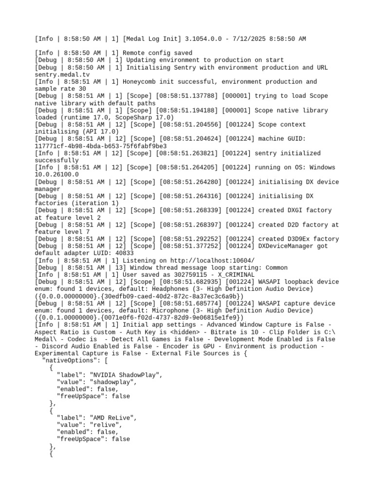 Medal Log 20250712 | PDF | Graphics Processing Unit | Usb