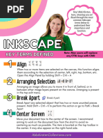 Inkscape Cheat Sheet: Tools | PDF | Text | Software