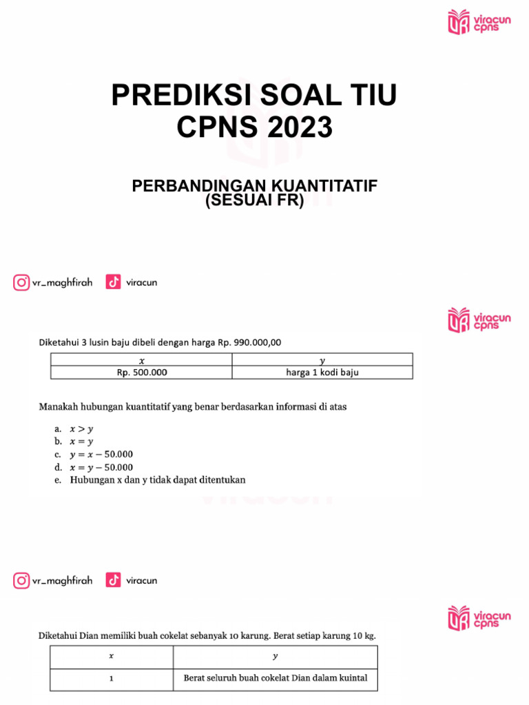 Tiu Perbandingan Yt | PDF