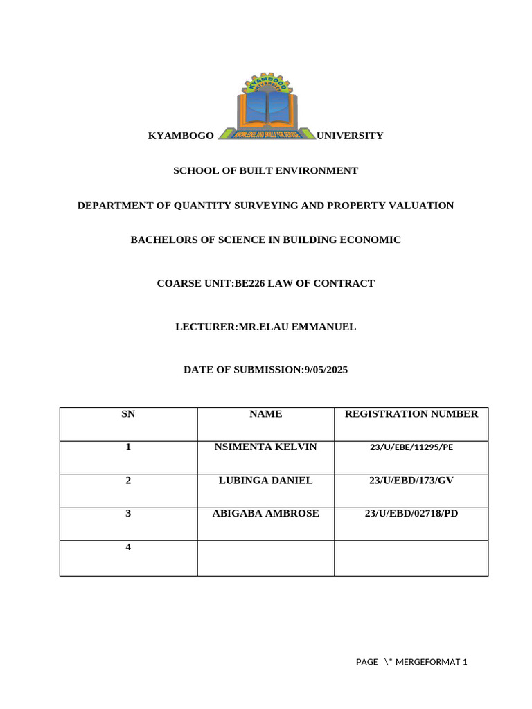 Law of Contract Coarse Work Courrsee Worrrrk | PDF | Law Of Agency ...