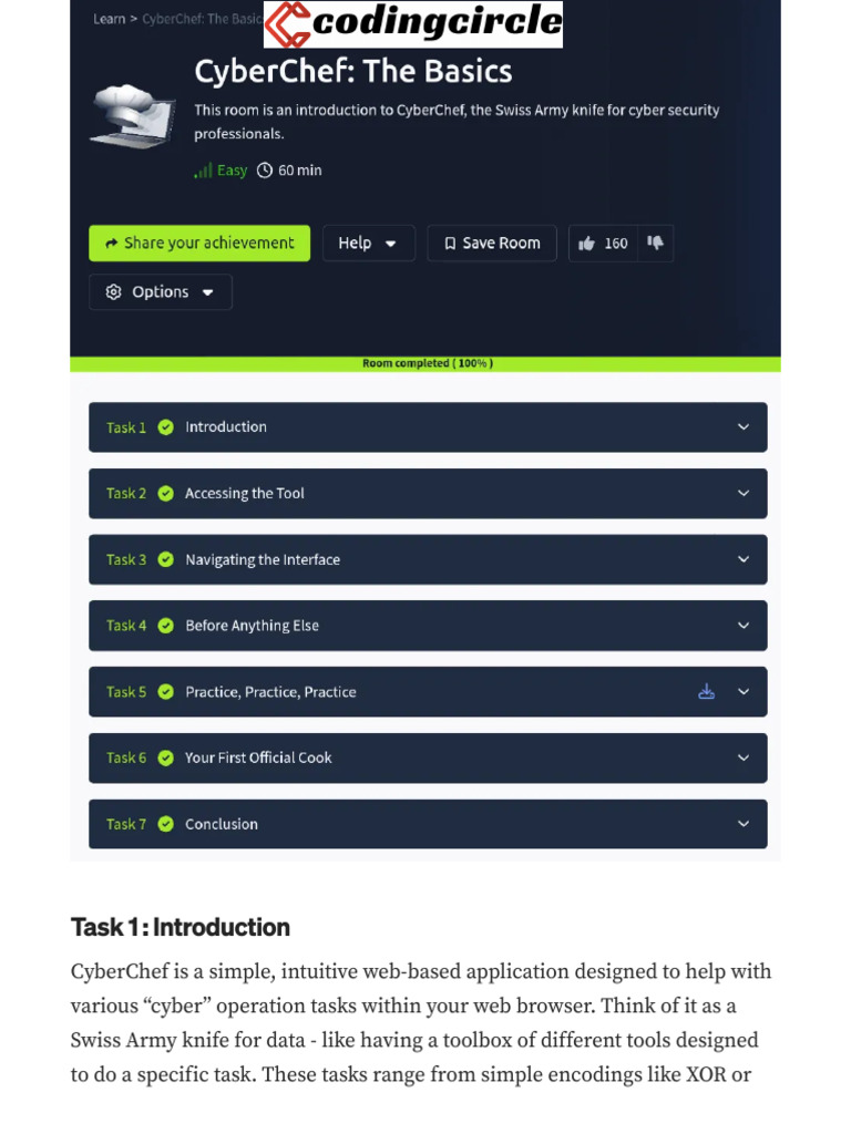 CyberChef - The Basics Tryhackme Write Up - by Jawstar - Medium | PDF | Computing | Computer Science