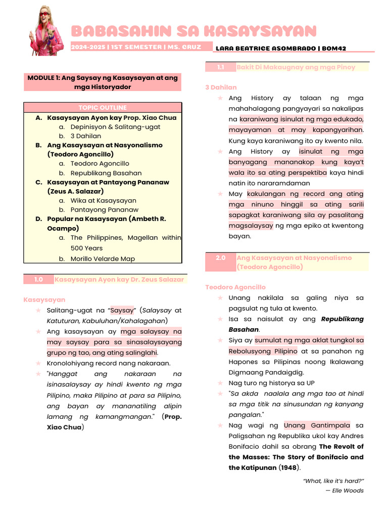 Kasaysayan Notes | PDF