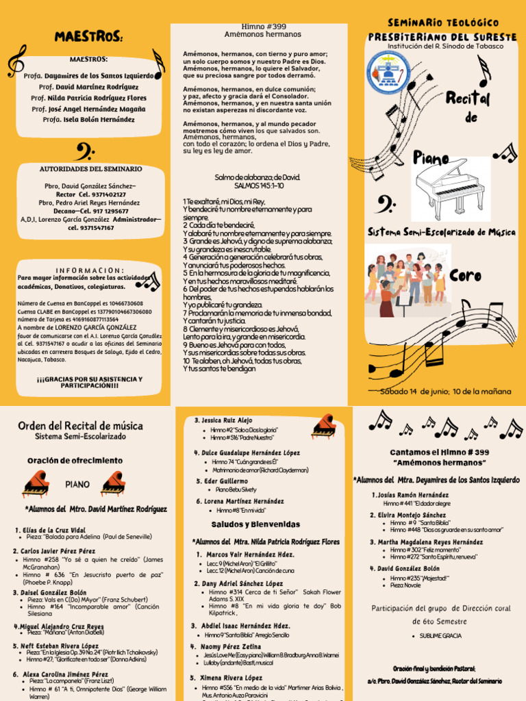 Recital Junio 2025 | PDF