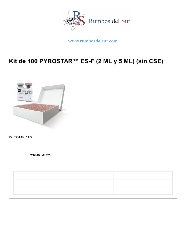Kit de 100 Pyrostar | PDF | Bacterias Gram-negativo | Las bacterias