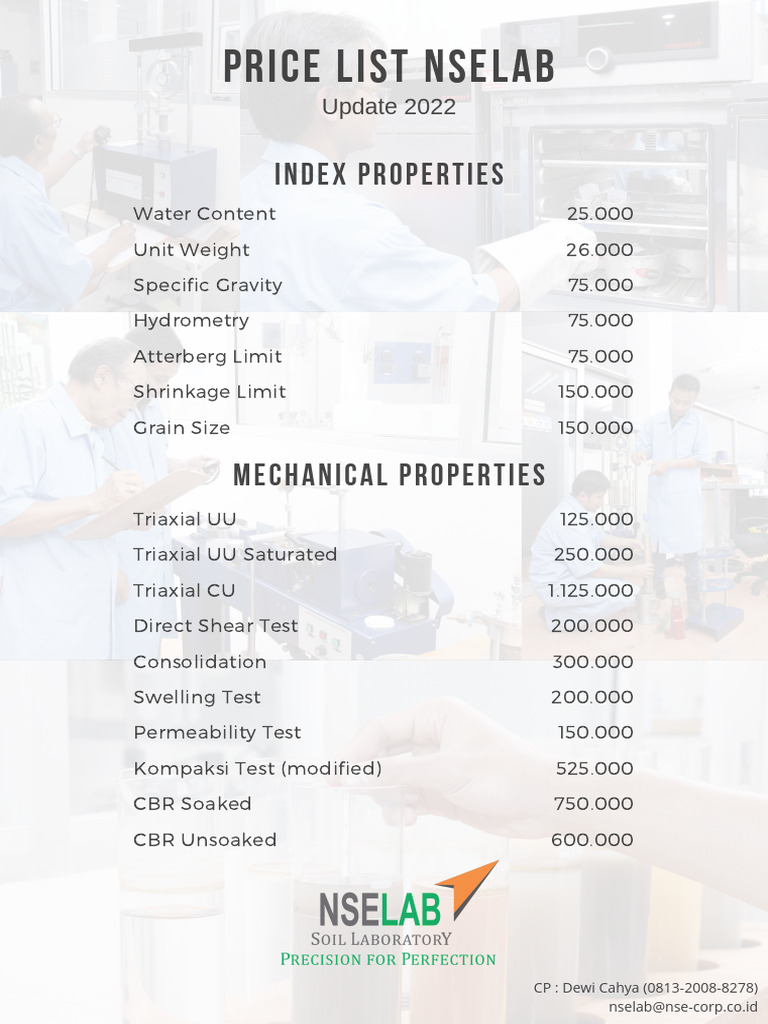 Nse Lab Price List 2022 | PDF