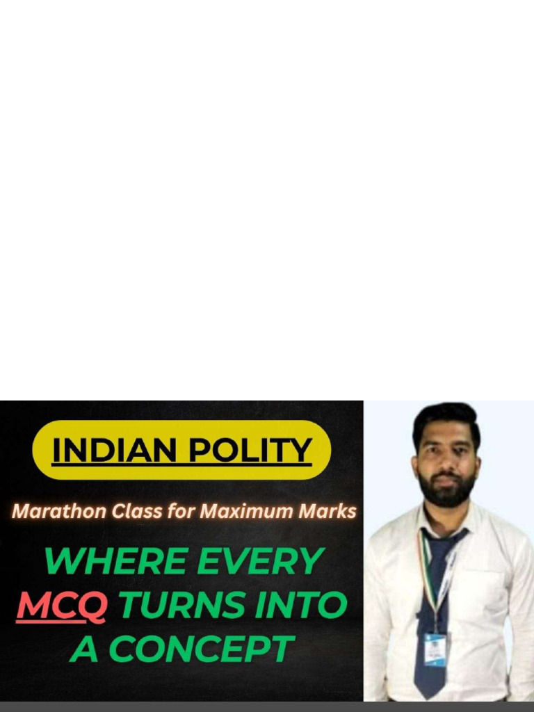 Complete Indian Polity Lecture 1 | PDF | Government | Public Law