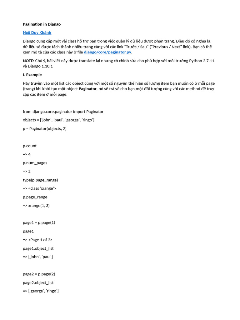 Pagination in Django | PDF