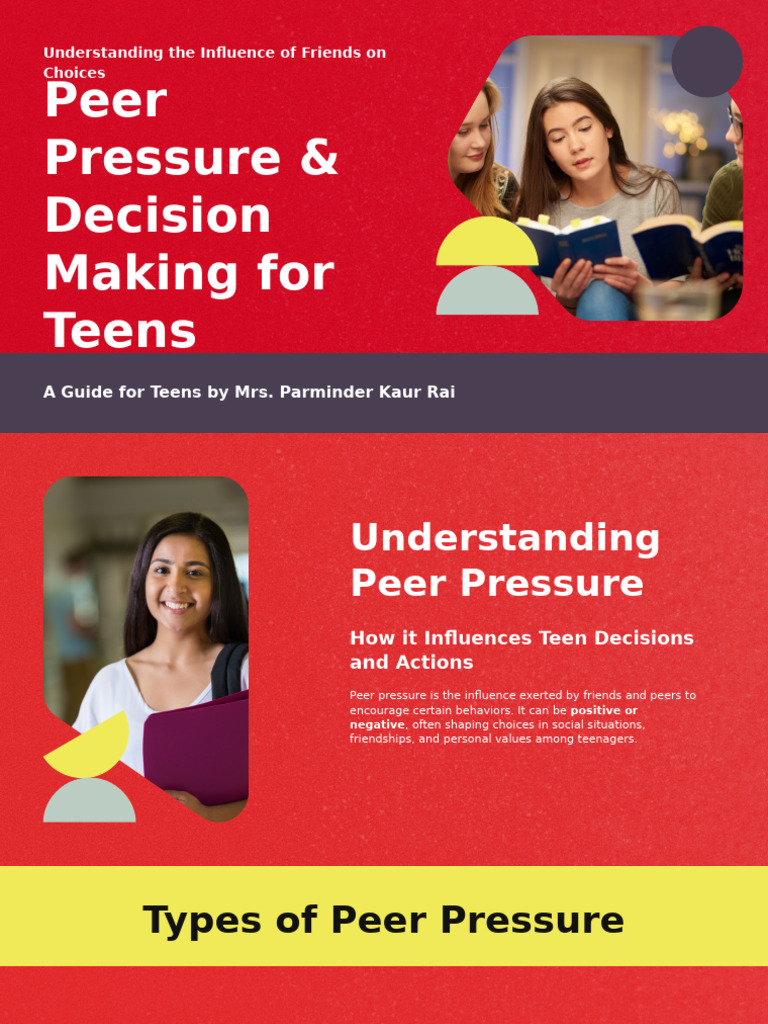 Presentation - Peer Pressure & Decision Making For Teens | PDF ...