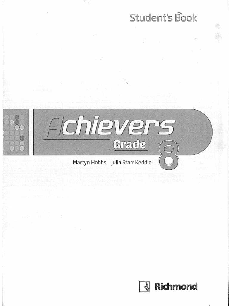 Achievers Grade 8 | PDF
