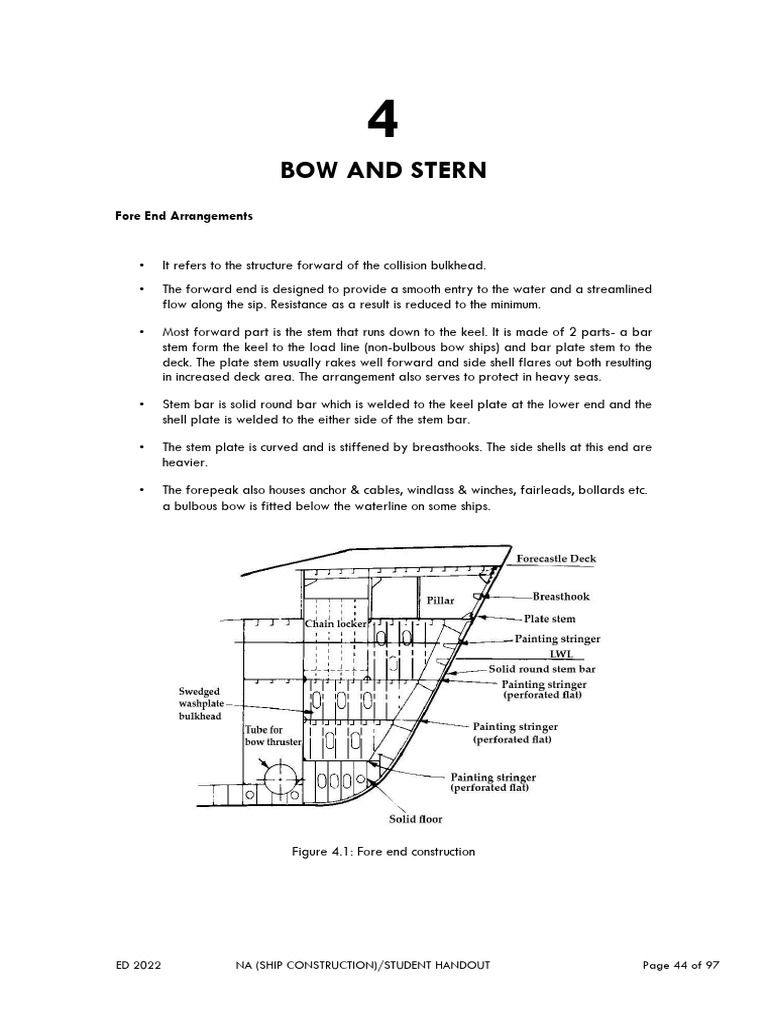Stern and Bow Structures | PDF | Stern | Ships