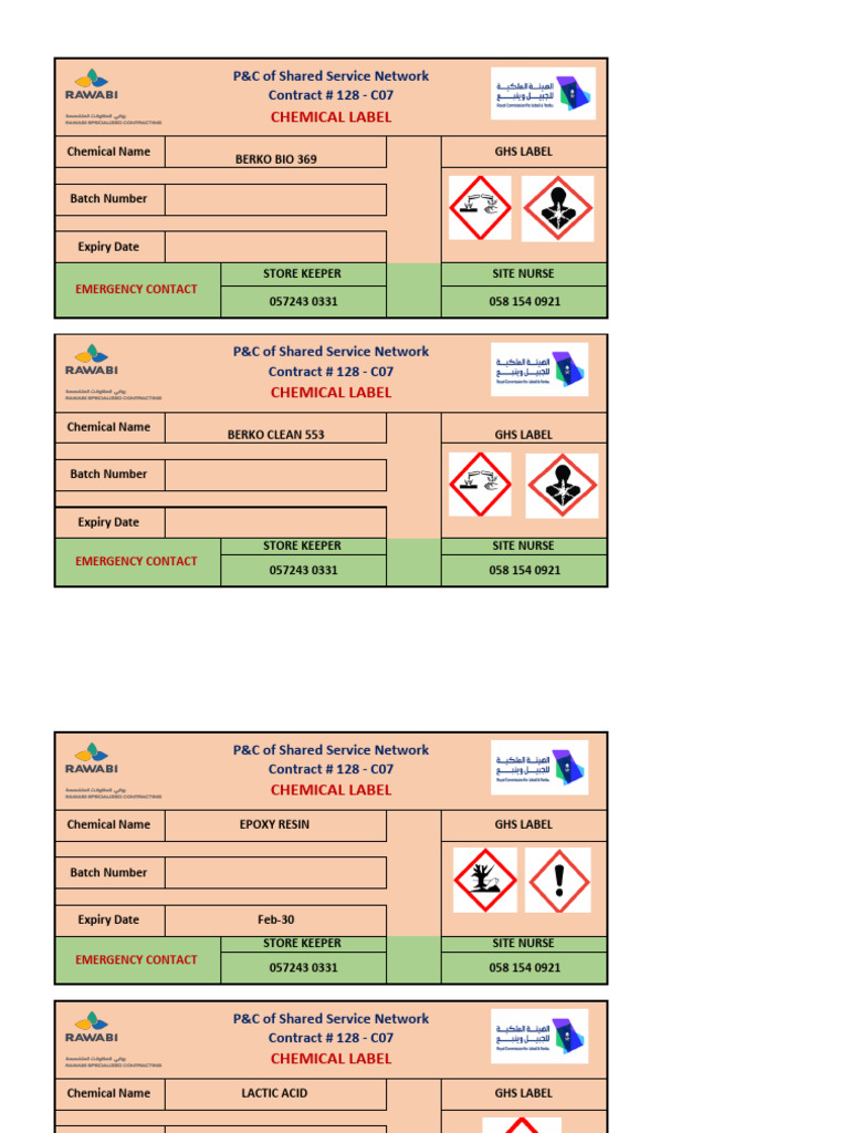 Chemical Label 13-02-2025 | PDF | Amorphous Solid | Chemical Substances