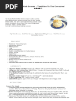 Master Scone Recipe by Sally | PDF | Cooking, Food & Wine | Home & Garden