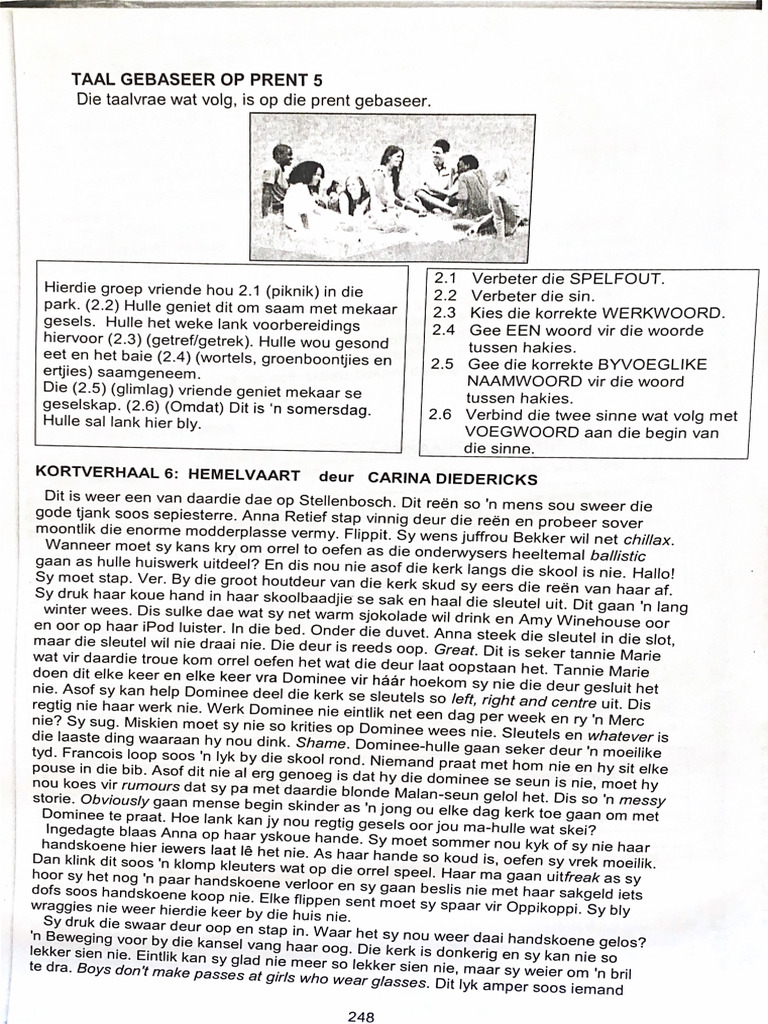 Afrikaans Literature (Booklet 10) | PDF