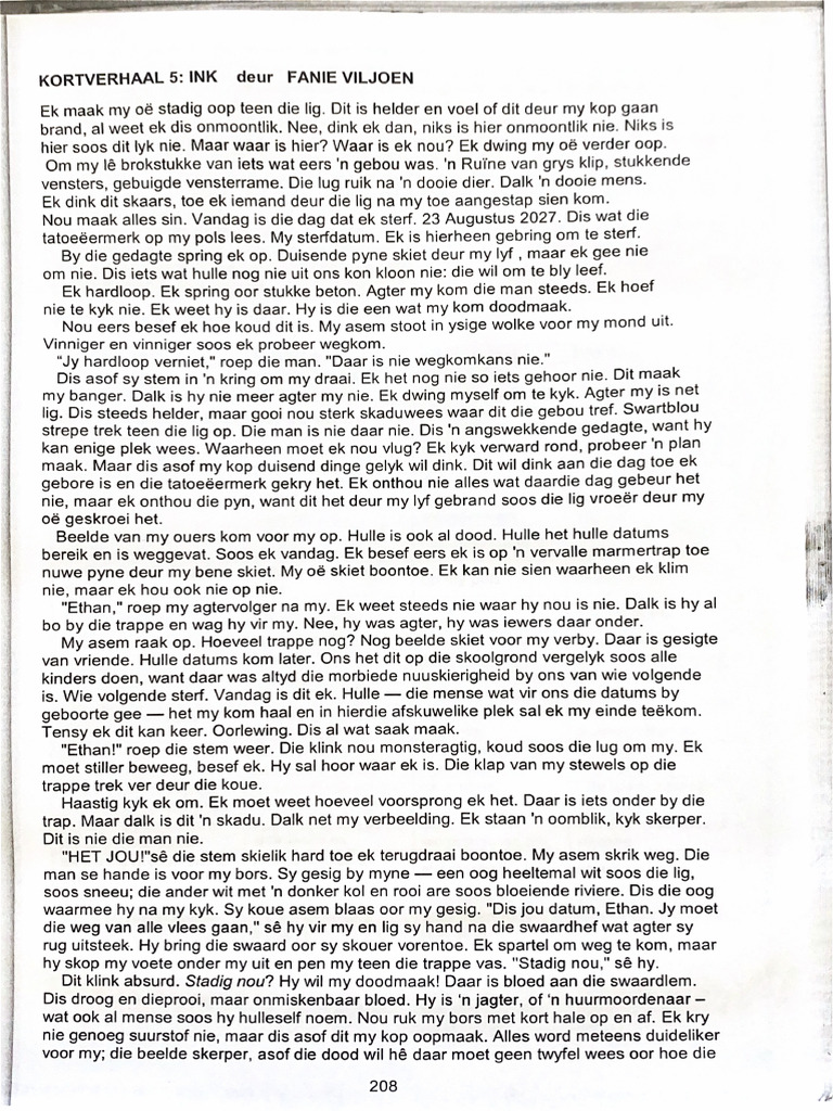 Afrikaans Literature (Booklet 9) | PDF