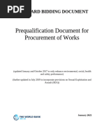World Bank Standard Bidding Documents | PDF | Specification (Technical ...