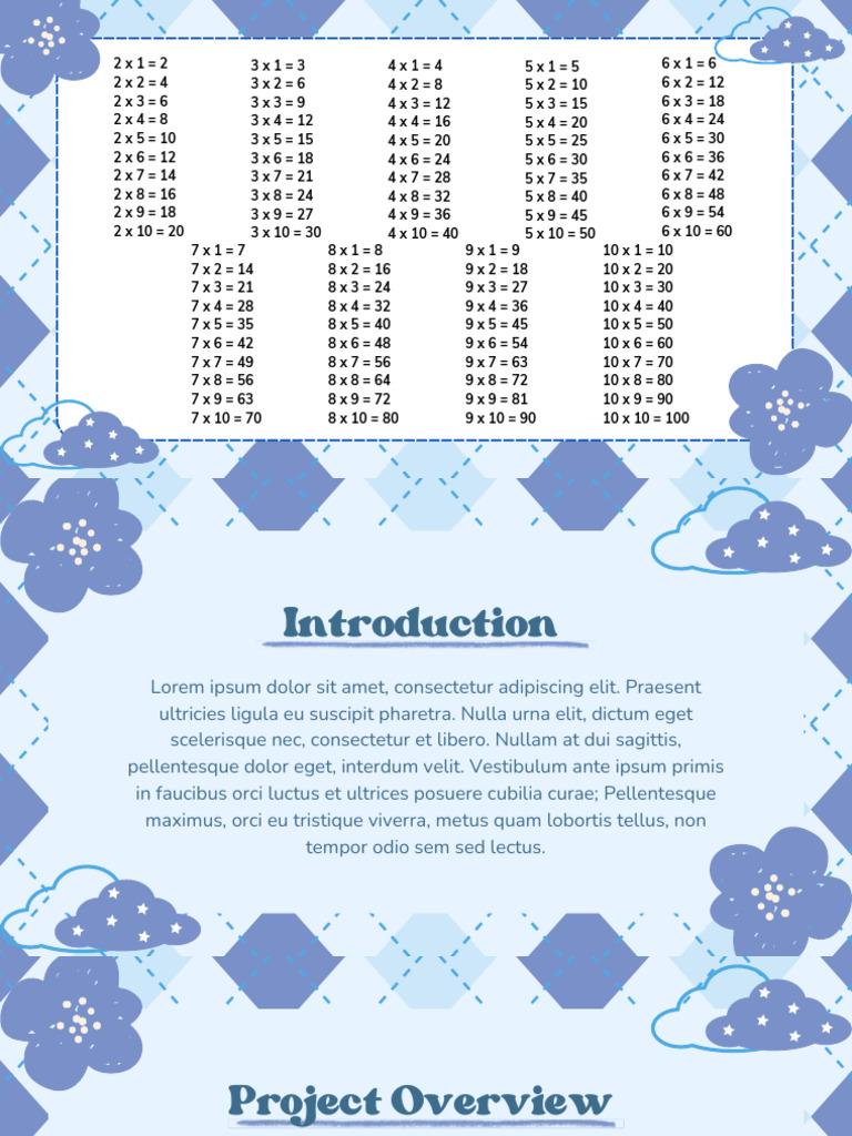 Blue and White Cute Simple Group Project Presentation | PDF