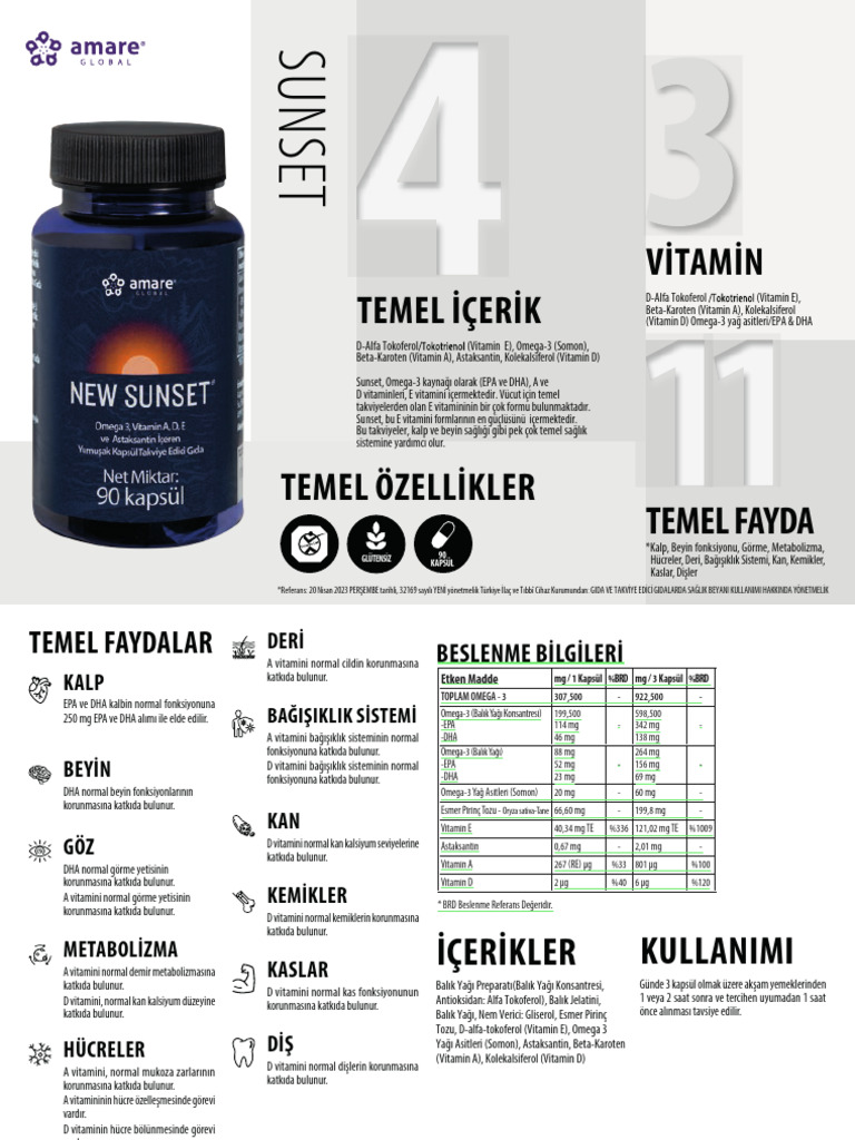 Sunset TR FactSheet TR | PDF