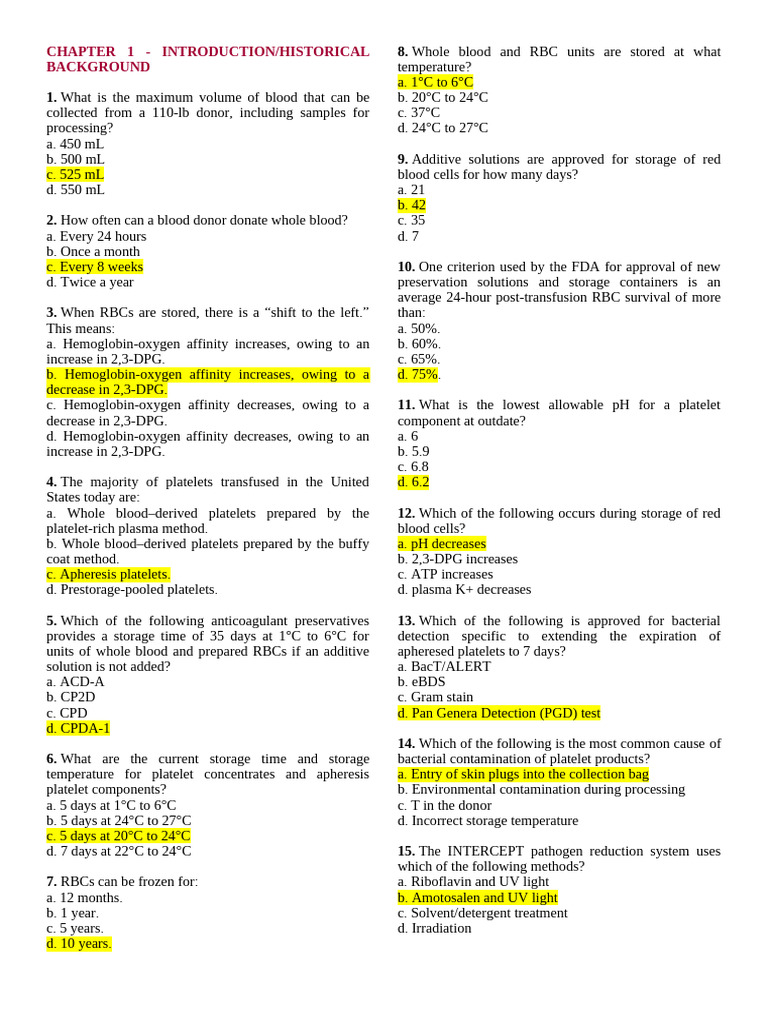 Prelims - Blood Bank Review | PDF | Antibody | Complement System