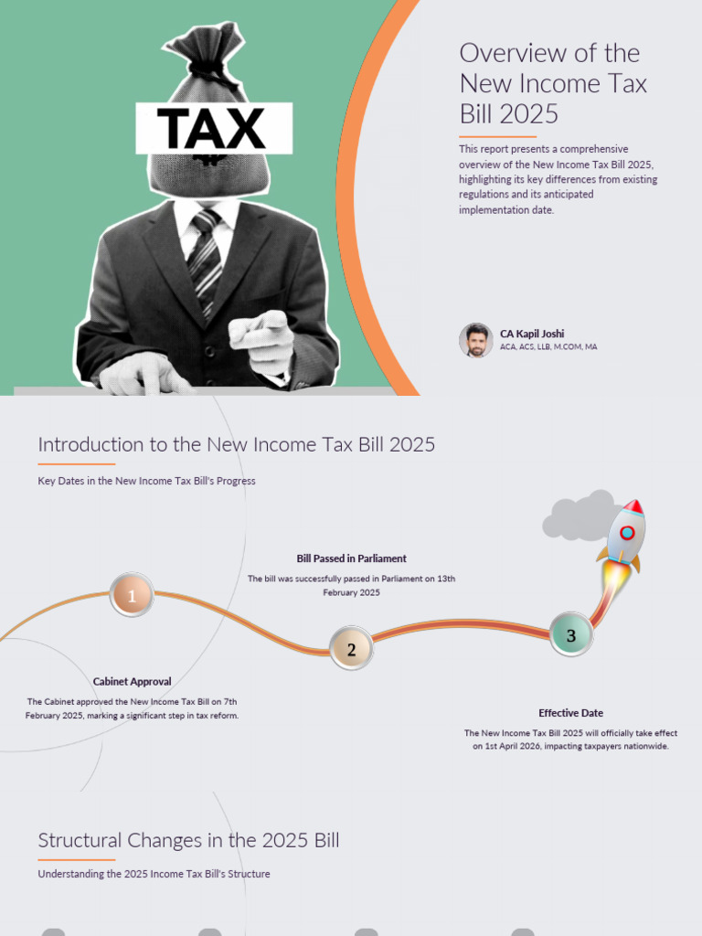 Income Tax Bill 2025 Overview | PDF | Taxes | Government Finances