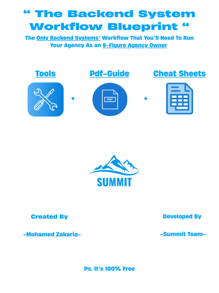 Backend Workflow Blueprint for Agencies | PDF