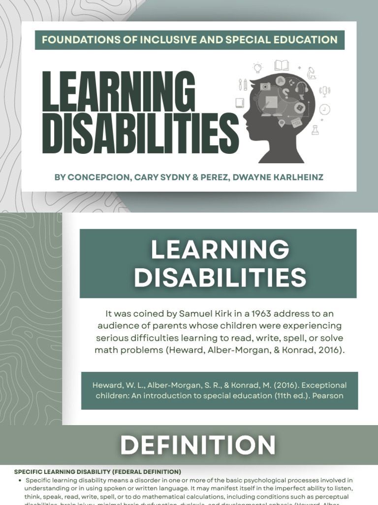 Chapter 5 Learning Disabilities 20250521 001539 0000 | PDF | Learning ...