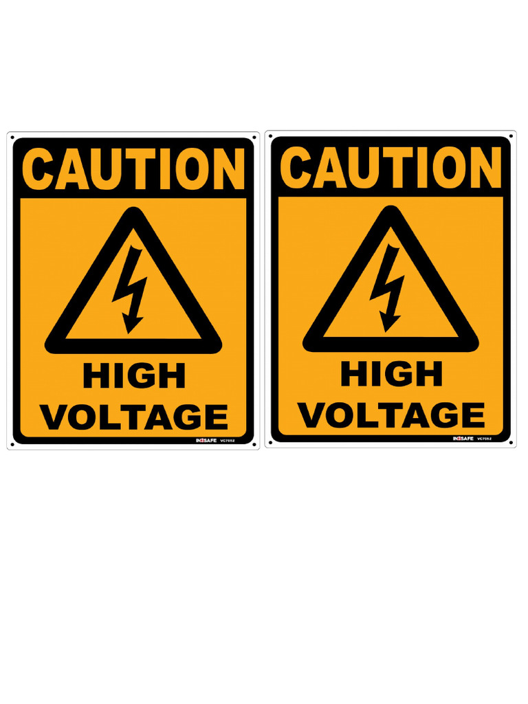 High Voltage Signage | PDF