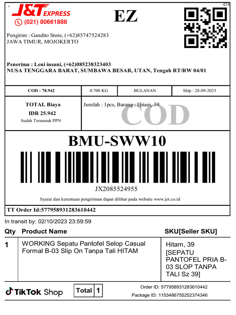 JX2085524955 Leni Insani Utan B-03 Tanpa Tali | PDF