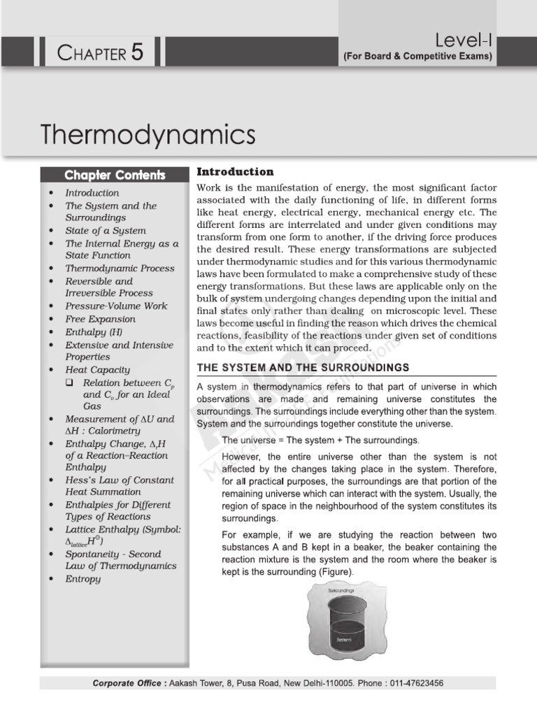 5.thermodynamics Level I | PDF
