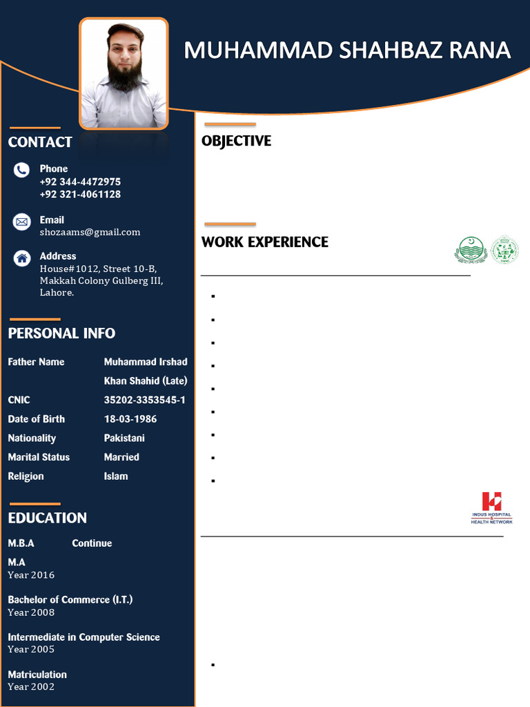 Shahbaz Rana CV 2025 | PDF | Business
