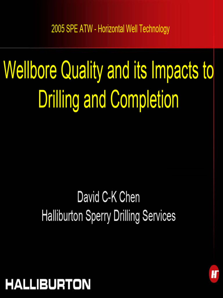 Wellbore Quality and Its Impacts To Drilling & Completion | PDF | Drilling | Borehole