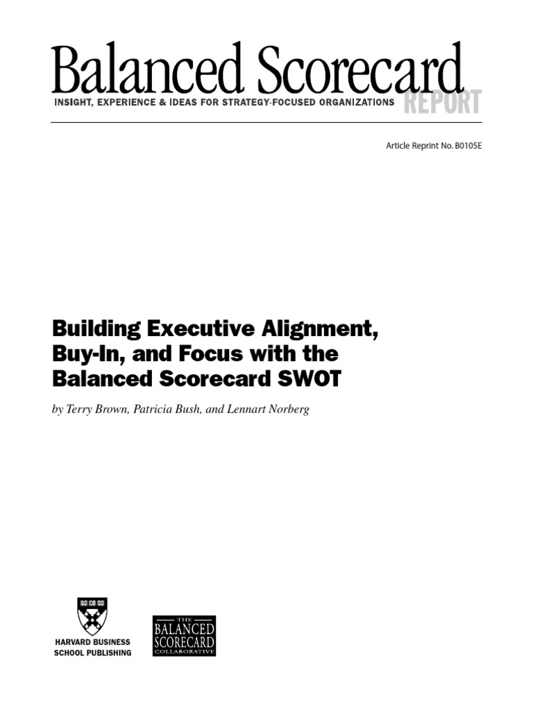 Reading.5, Optional Building Executive Alignment, Buy-In, and Focus ...