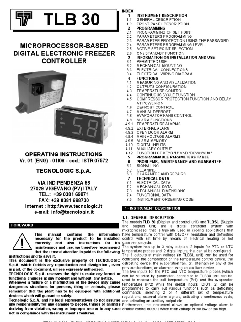 TLB30 | PDF | Parameter (Computer Programming) | Switch