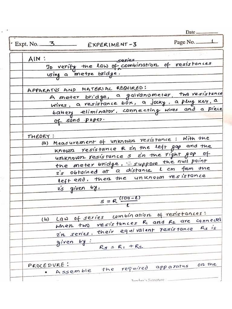 Physics Practical Exp. No. 3 | PDF
