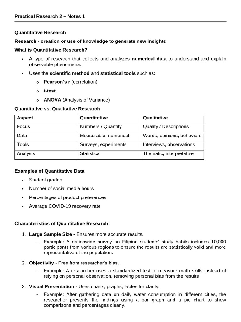 Introduction To Quantitative Research | PDF | Statistics | Quantitative Research