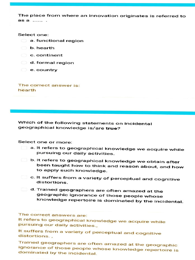 1501 Assignment 1 Feedback (1) GEO 1501 | PDF