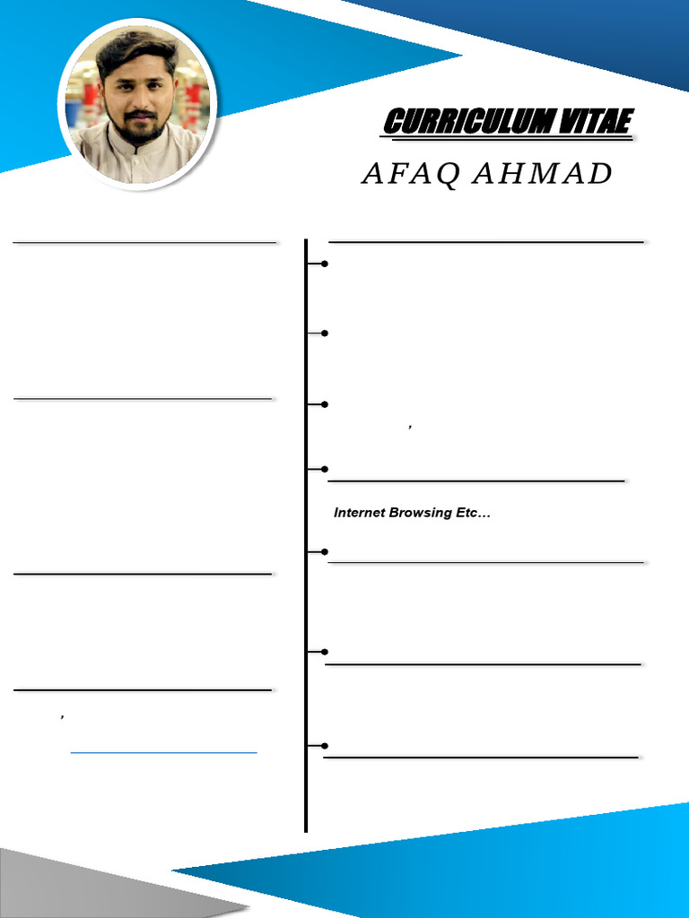 Afaq Ahmad C.V-3 | PDF