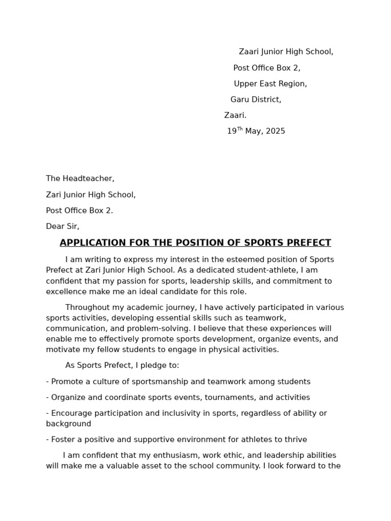 Applic Letter | PDF