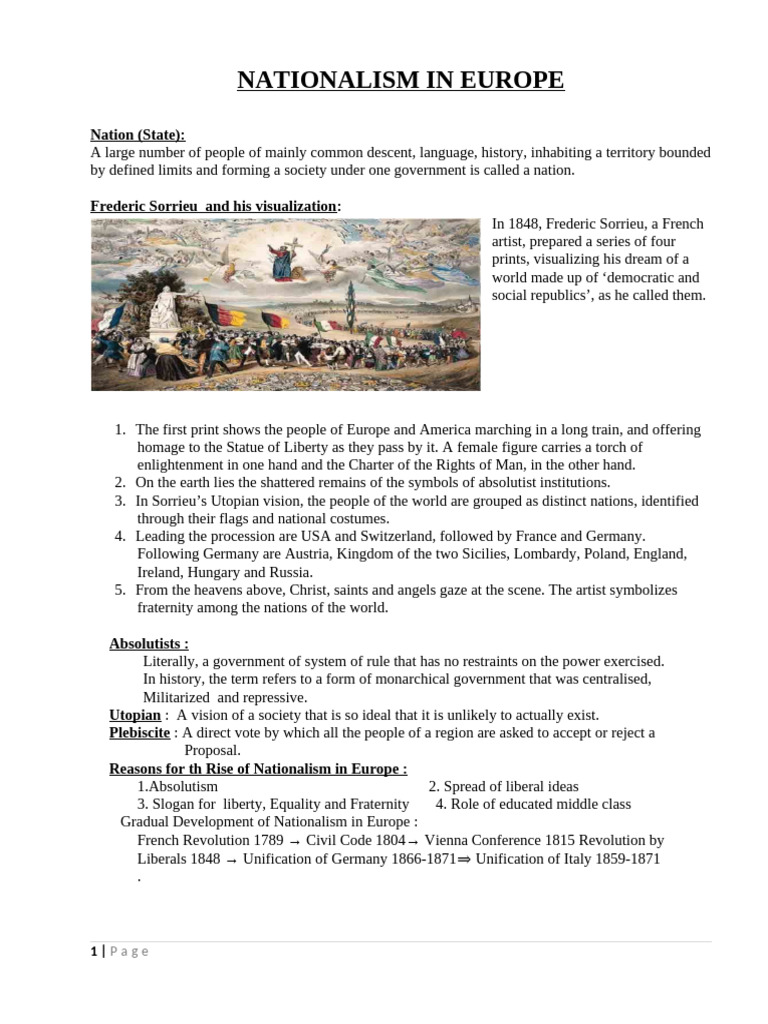 Nationalism in Europe | PDF | Kingdom Of Prussia | Prussia