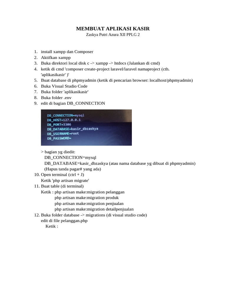 Membuat Aplikasi Kasir | PDF