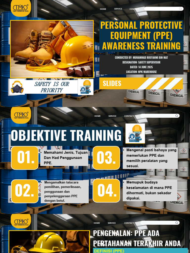 TMK NPK 2025 Personal Protective Equipment Awareness | PDF